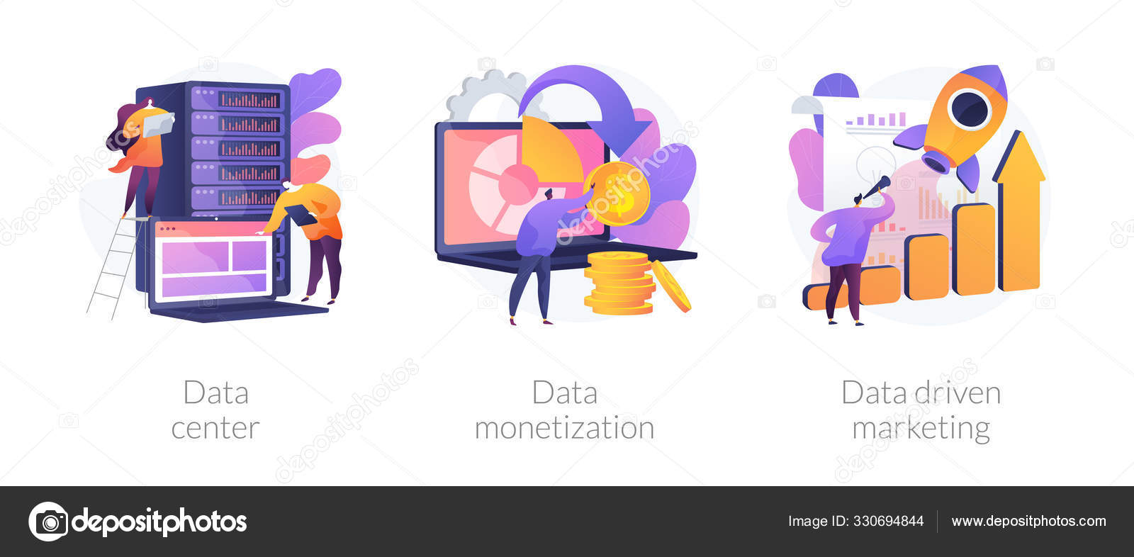 Big data storage and use vector concept metaphors Stock Vector by ...