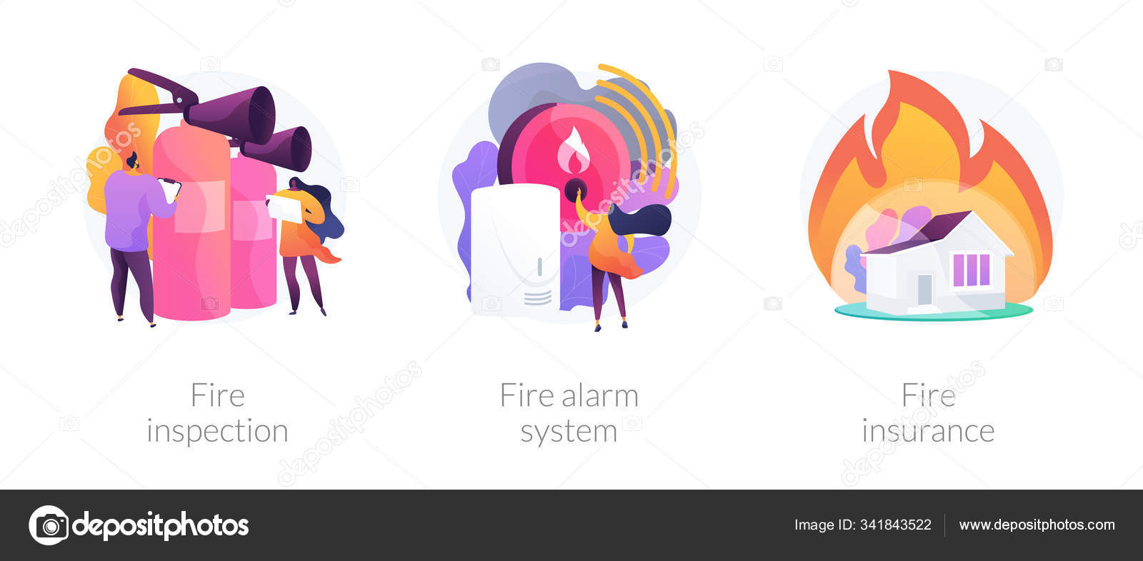 Fire prevention vector concept metaphors Stock Vector by ...