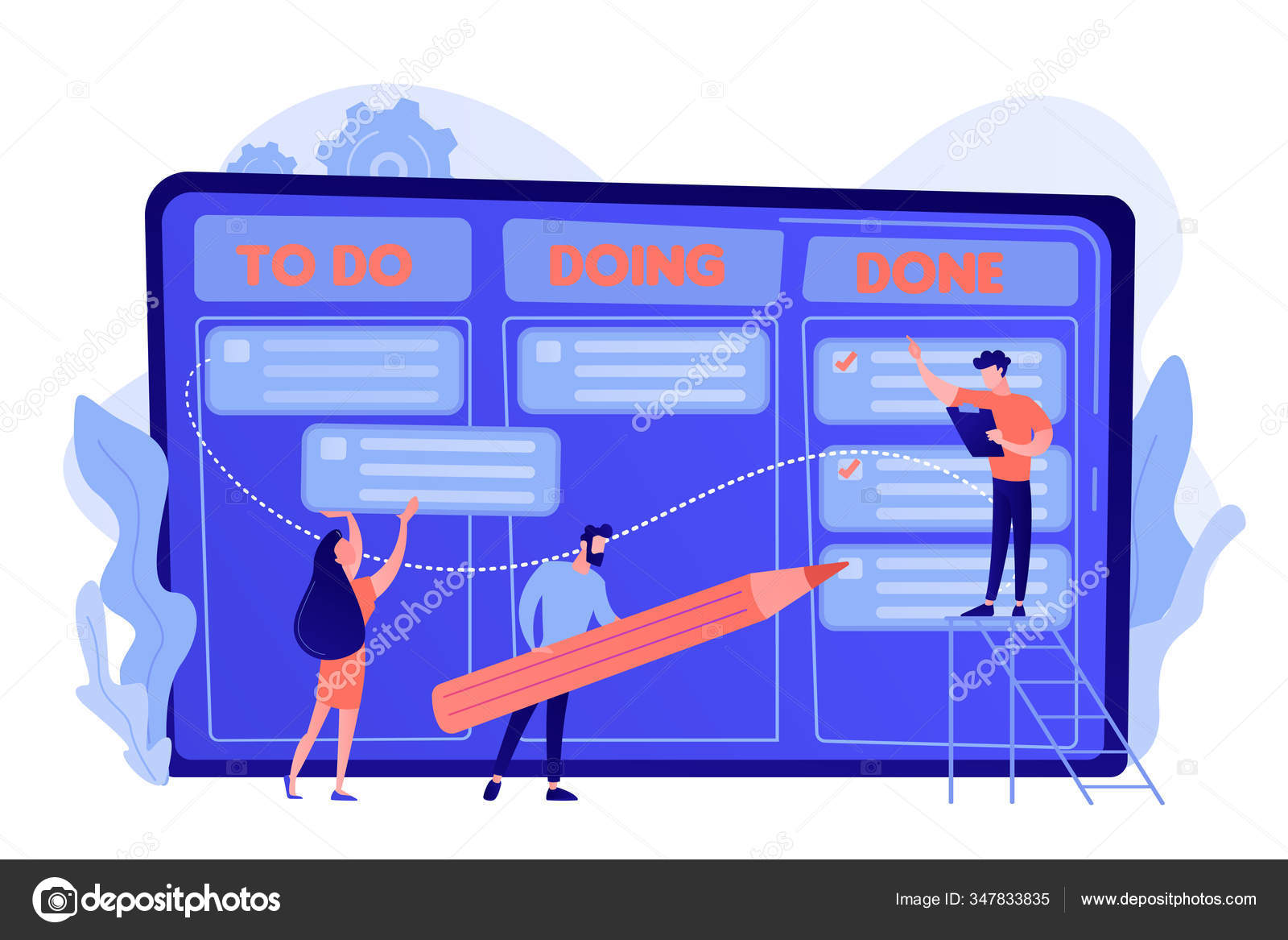 Task management concept vector illustration. Stock Vector by ...
