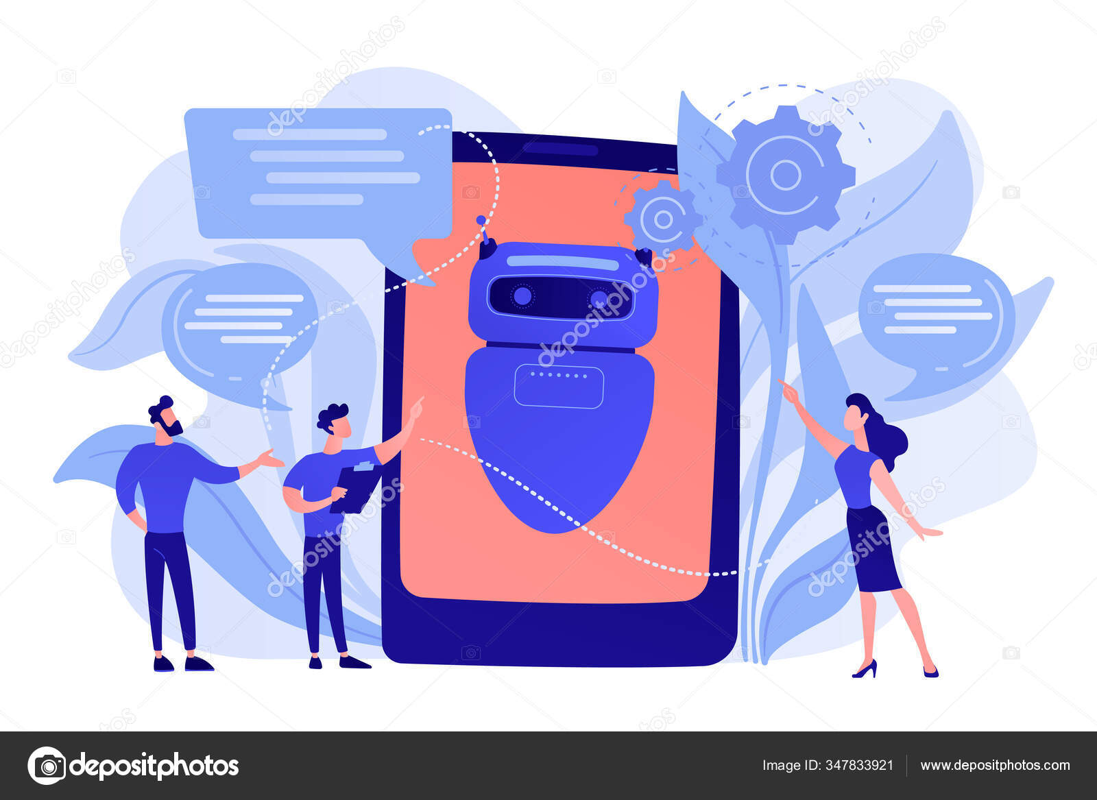 Chatbot AI concept vector illustration. Stock Vector by ...