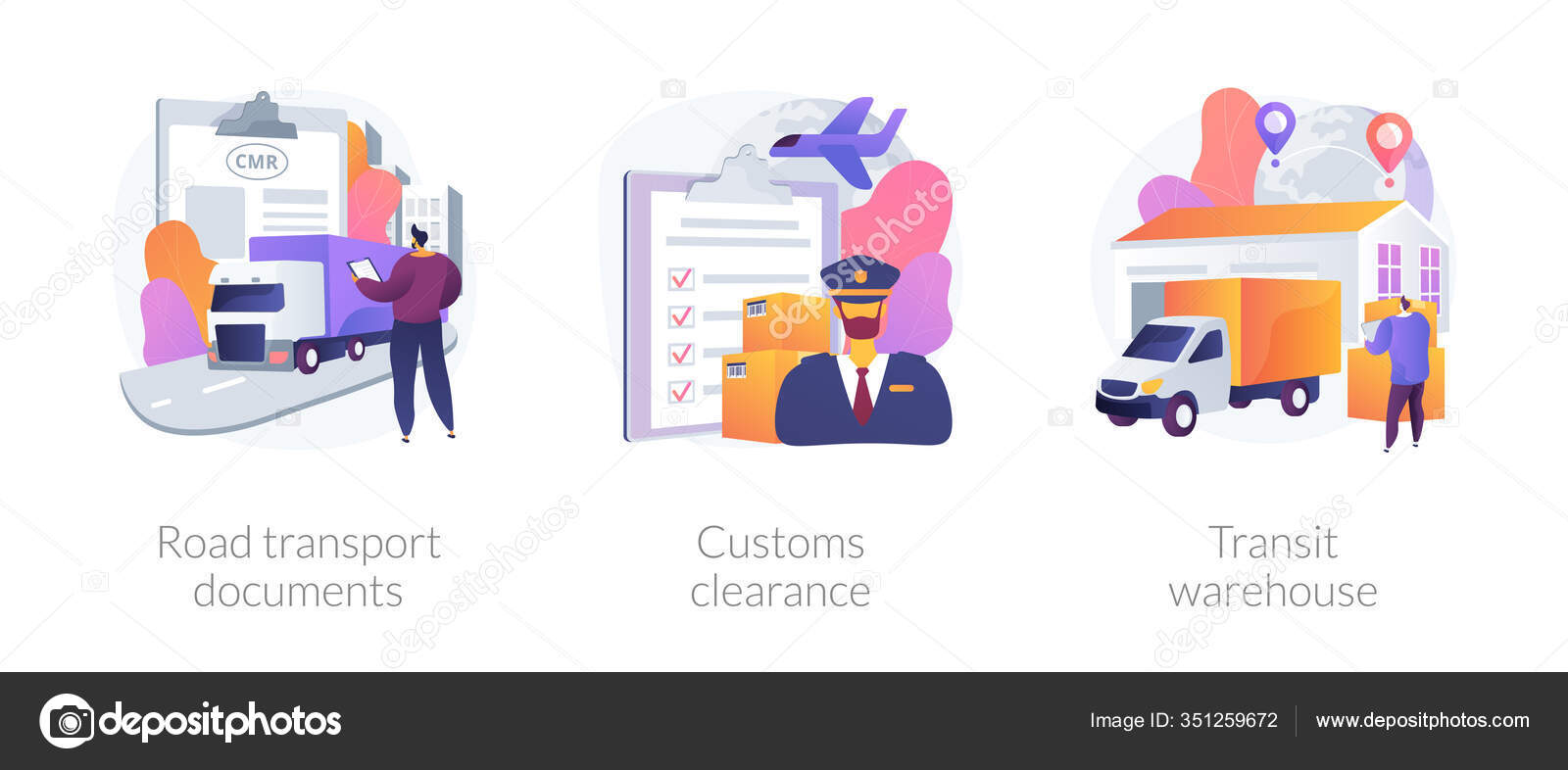 Goods Import Legal Permission Metaphors Road Transport Document Custom ...