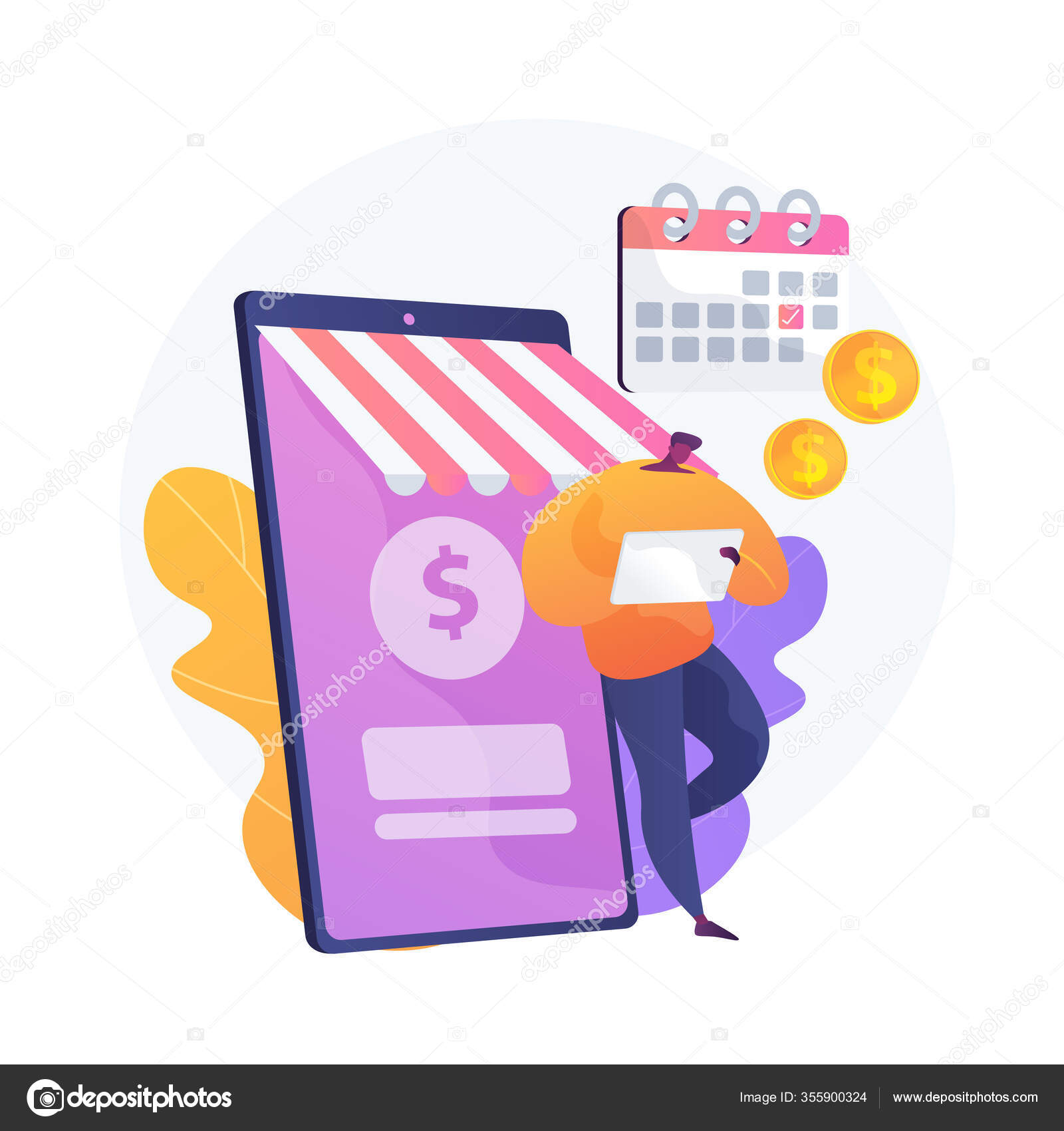 Regular Money Transfer Cash Transaction Planned Payment Online Banking ...