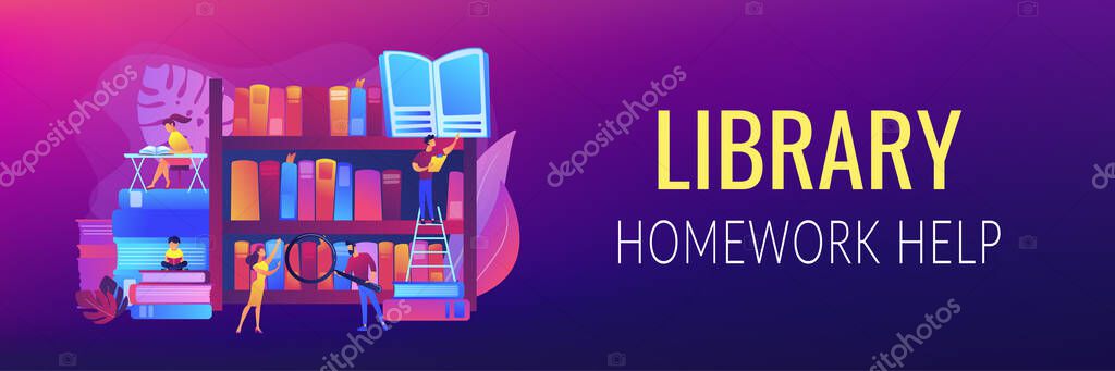 Book shelf header Vector Art Stock Images | Depositphotos