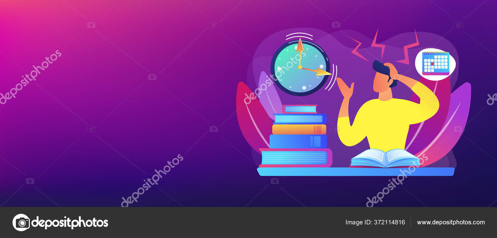 Exams and tests concept banner header Stock Vector by ©VisualGeneration ...