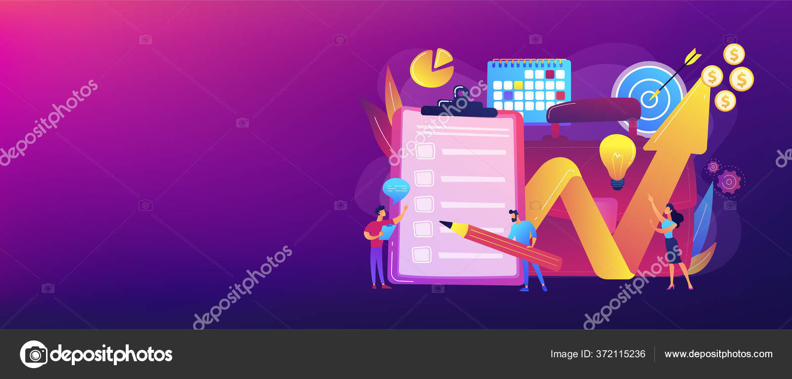 Project planning concept banner header Stock Vector by ...