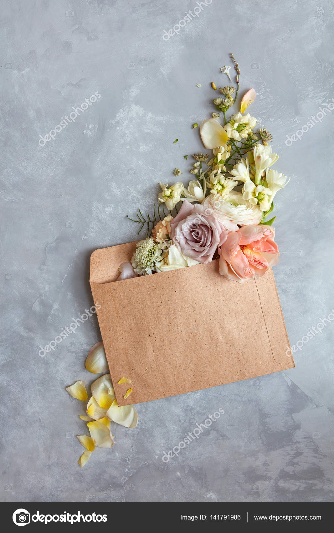 Flowers in envelope Stock Photo by ©artjazz 141791986