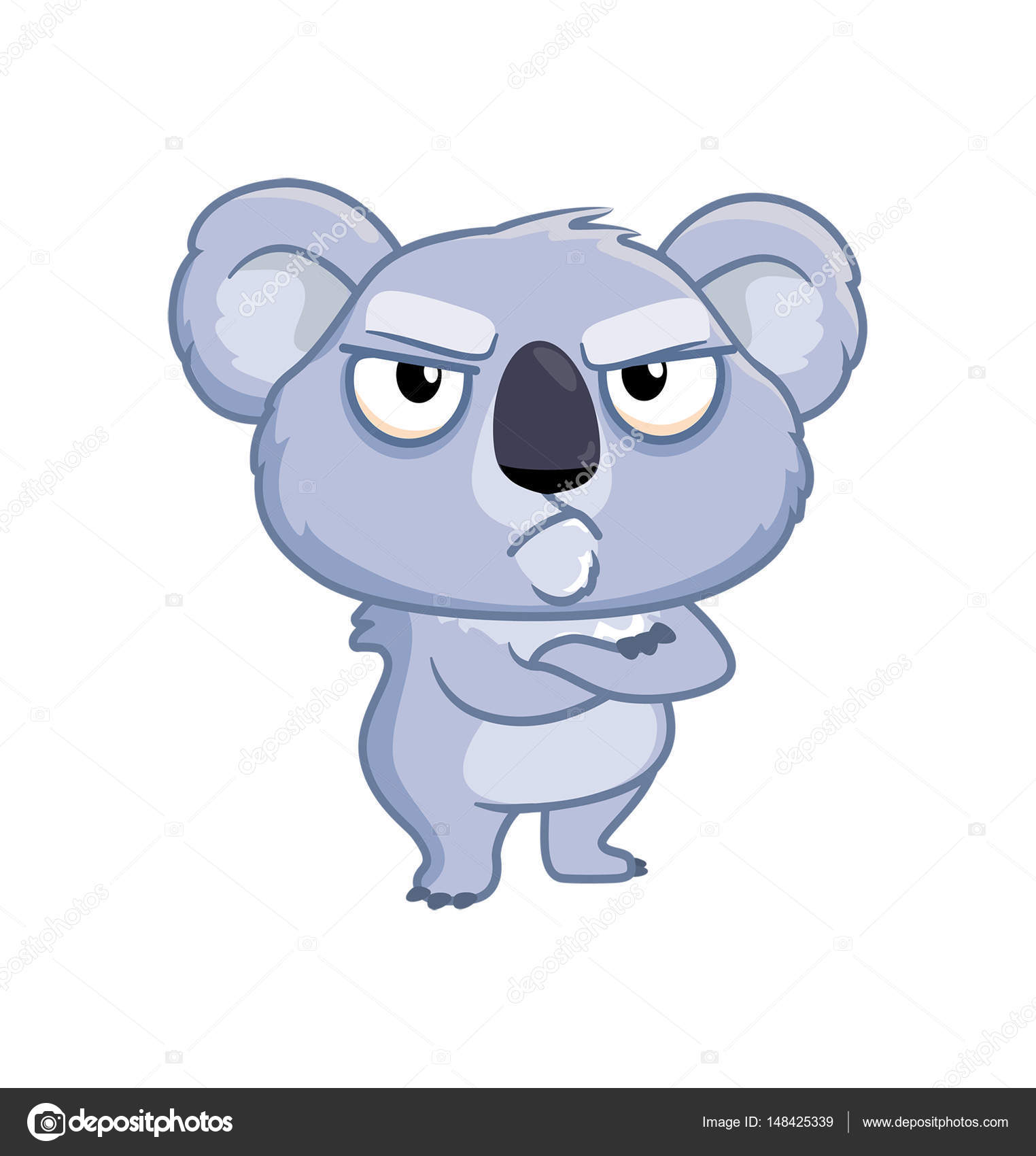 Mean Koala Bear Cartoon