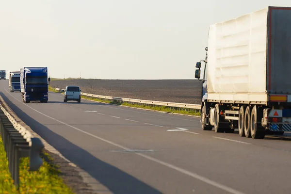 truck driving on a highway - Stock Image - Everypixel
