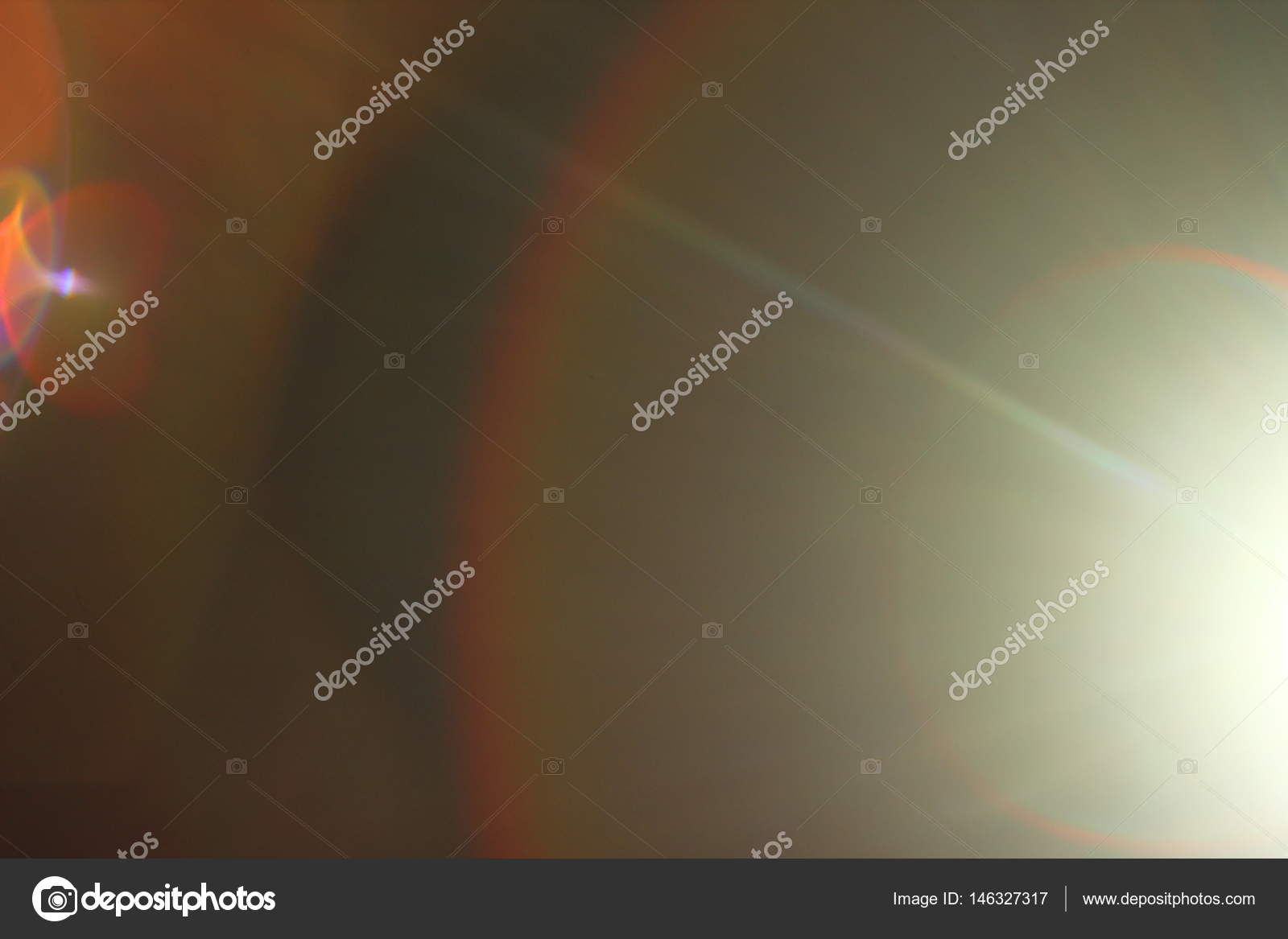 Abstract background - light flashes and bokeh. Sun rays. Shadows. Lens ...