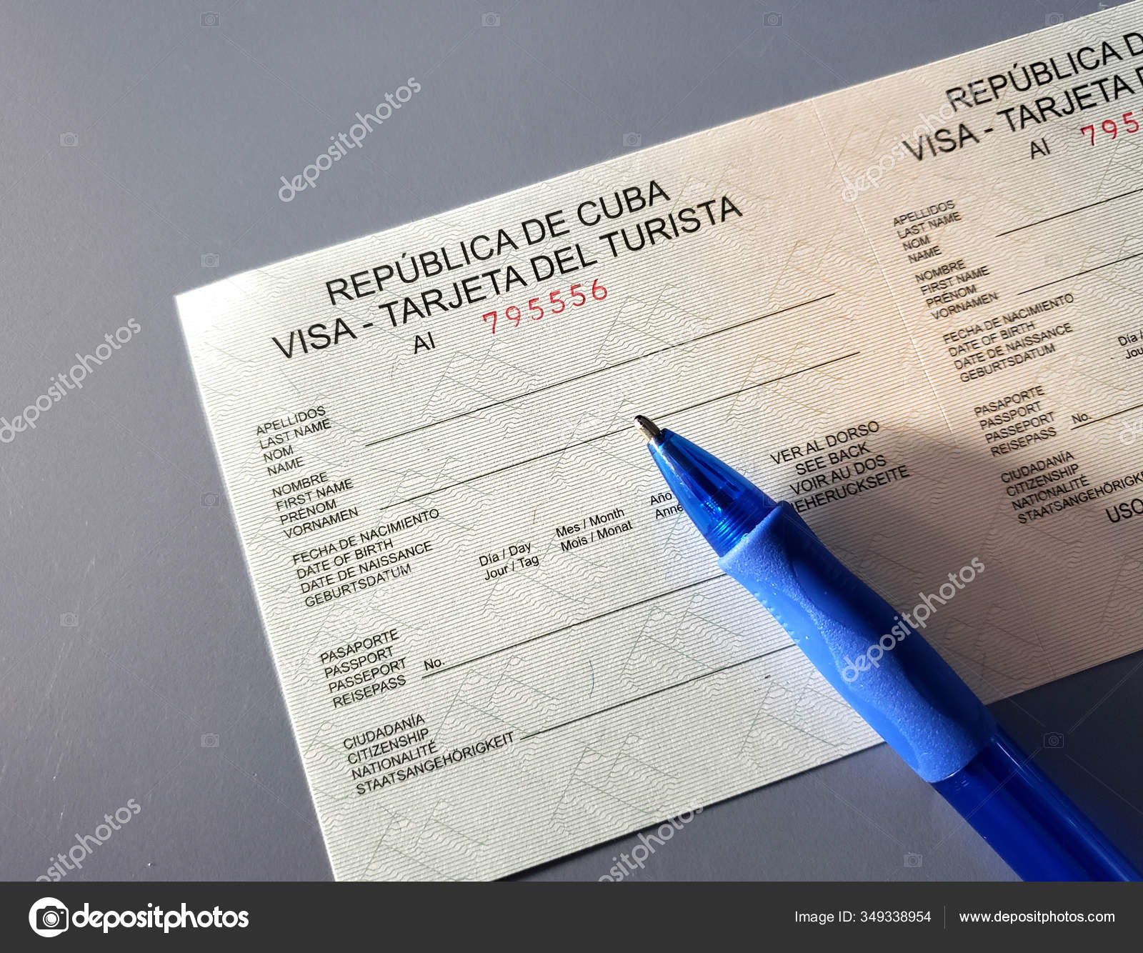 Cuba Visa Card Application Form Form Should Completed Any Visitor ...