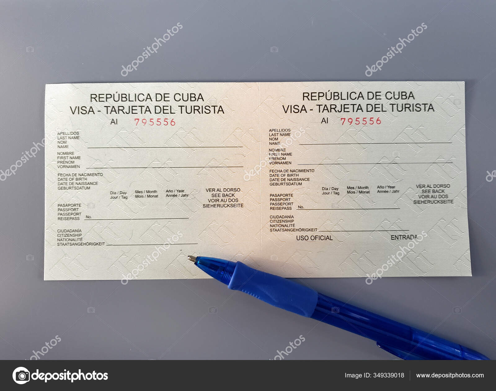 Cuba Visa Card Application Form Form Should Completed Any Visitor ...