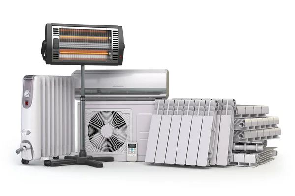 Heating devices and climate equipment. Heating household applia Stock ...