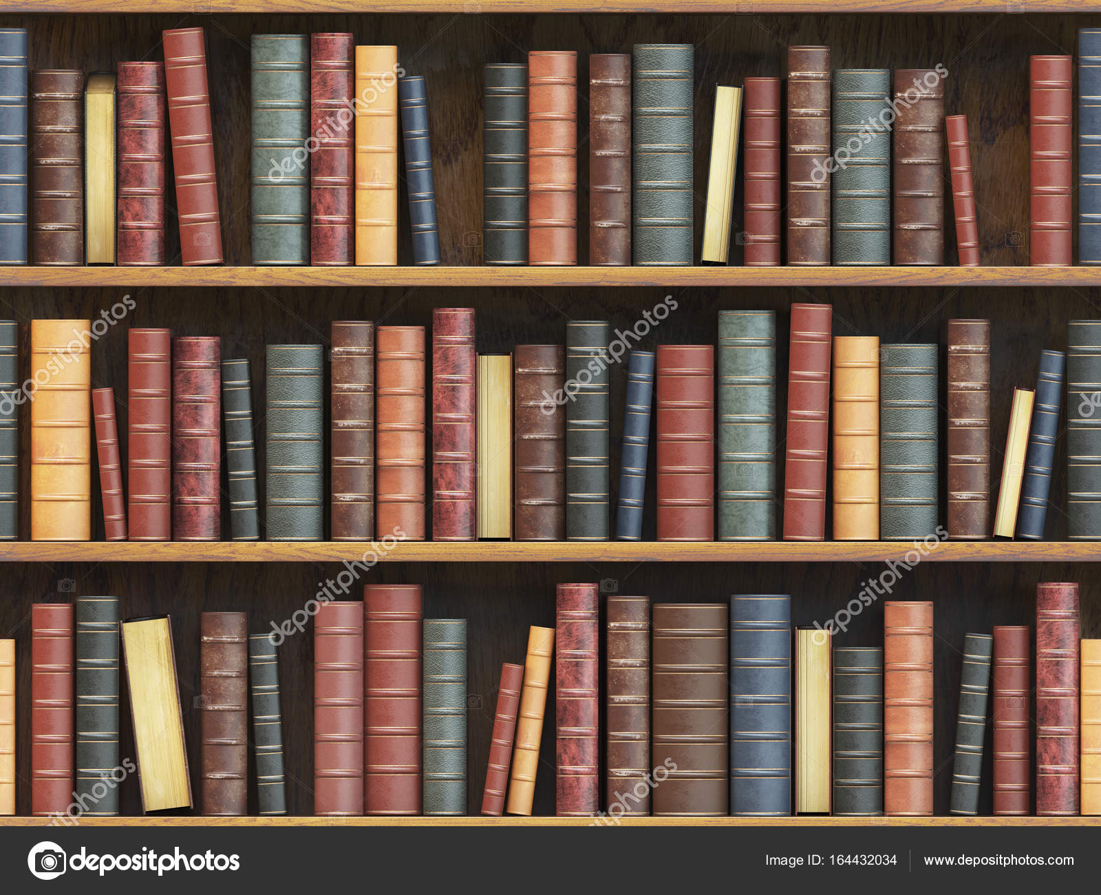 Textures Library Bookshelf Antique Book Spines, A Texture Graphic By