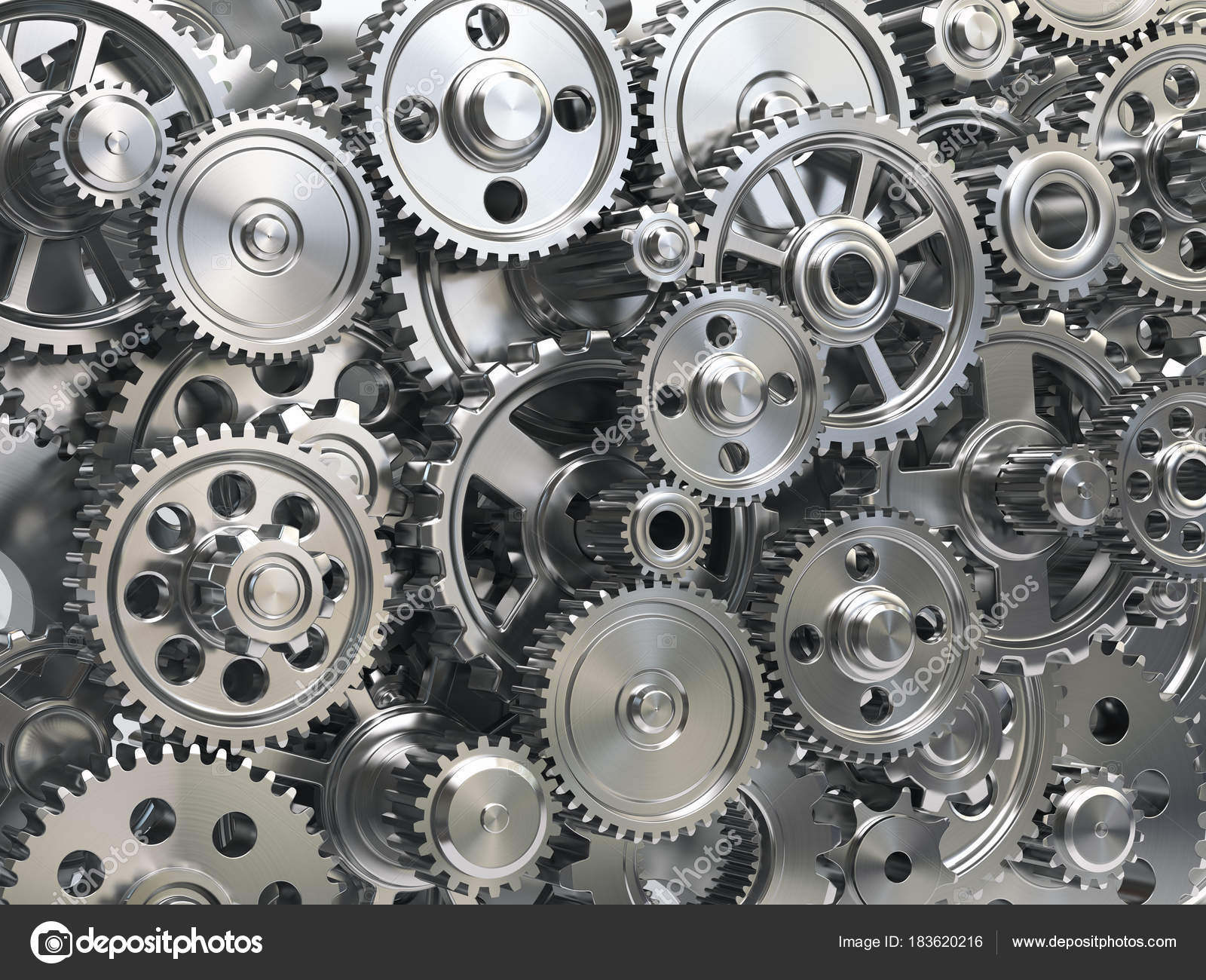 Engine gear wheels. Industrial and teamwork concept background. Stock ...