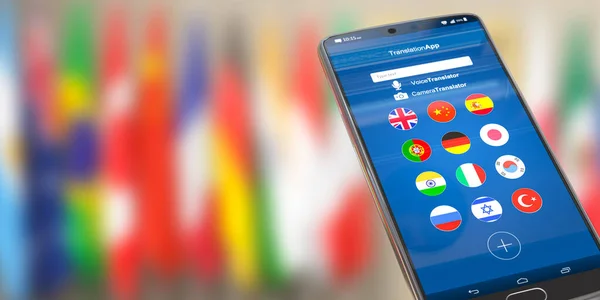 Foreign languages translation or learning languages online. Mobile ...