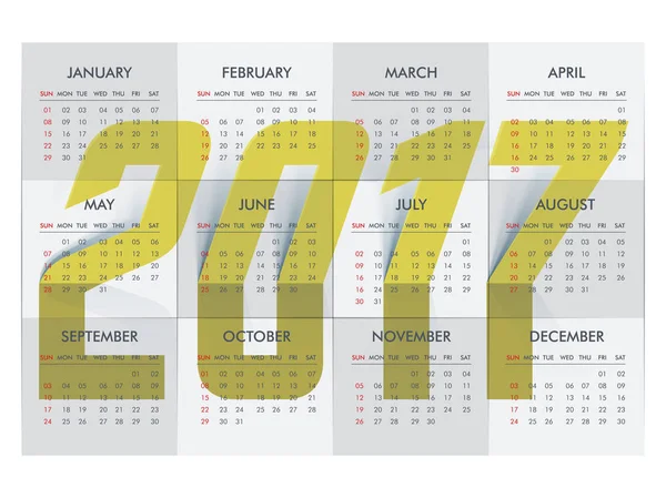 2017 wall calendar Stock Vectors, Royalty Free 2017 wall calendar ...