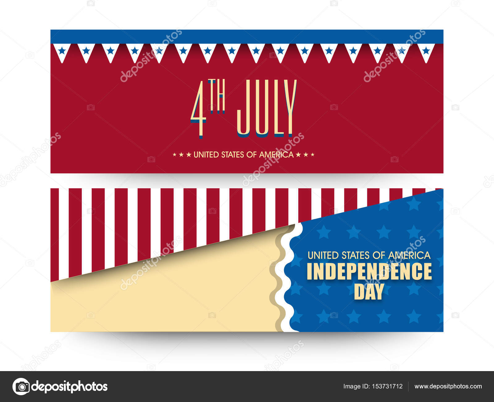 Website headers set for 4th of July. Stock Vector by ©alliesinteract ...