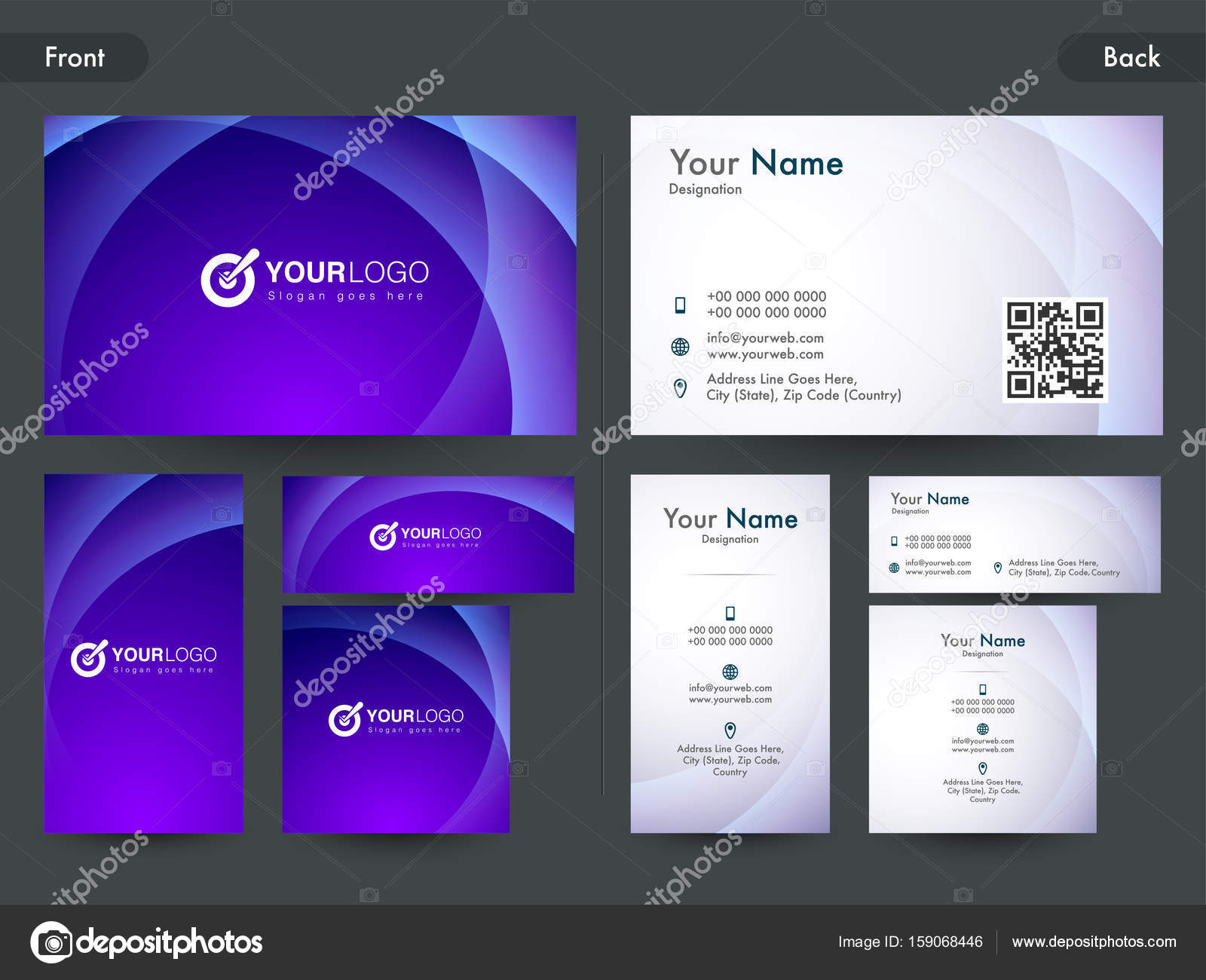 Creative Business Card or Visiting Card set. Stock Vector by ...