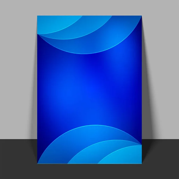 Blue Flyer, Template with abstract elements. Stock Vector Image by ...
