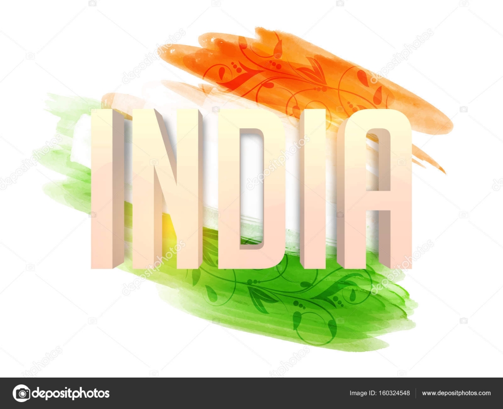 Independence Day background with 3D text India. Stock Vector Image by ...