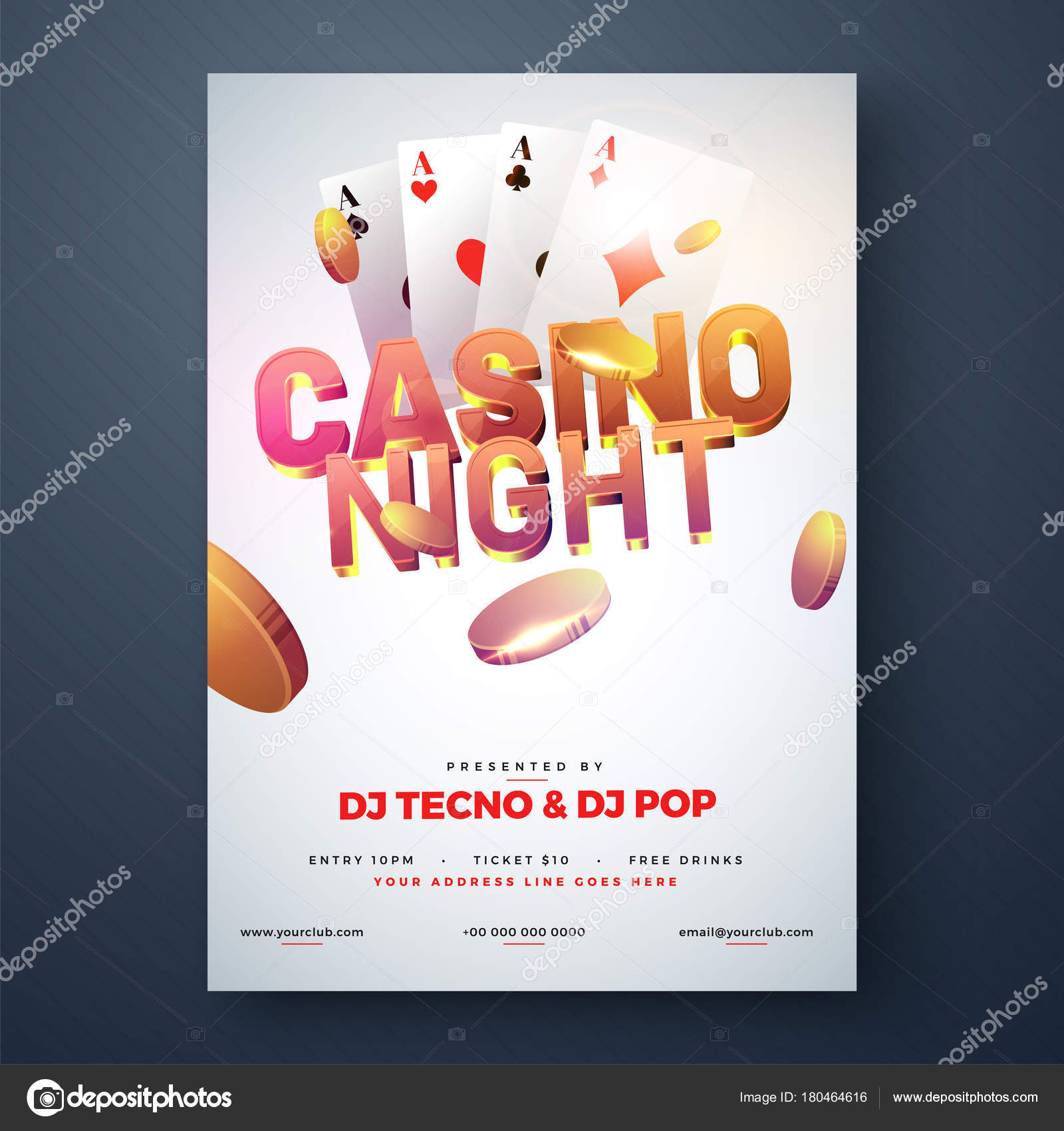 Party vector poster template design. Stock Vector by ©alliesinteract ...