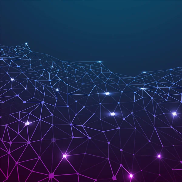 Distributed Ledger Computer Technology Concept Based Abstract Matrix Background Stock Vector by ...