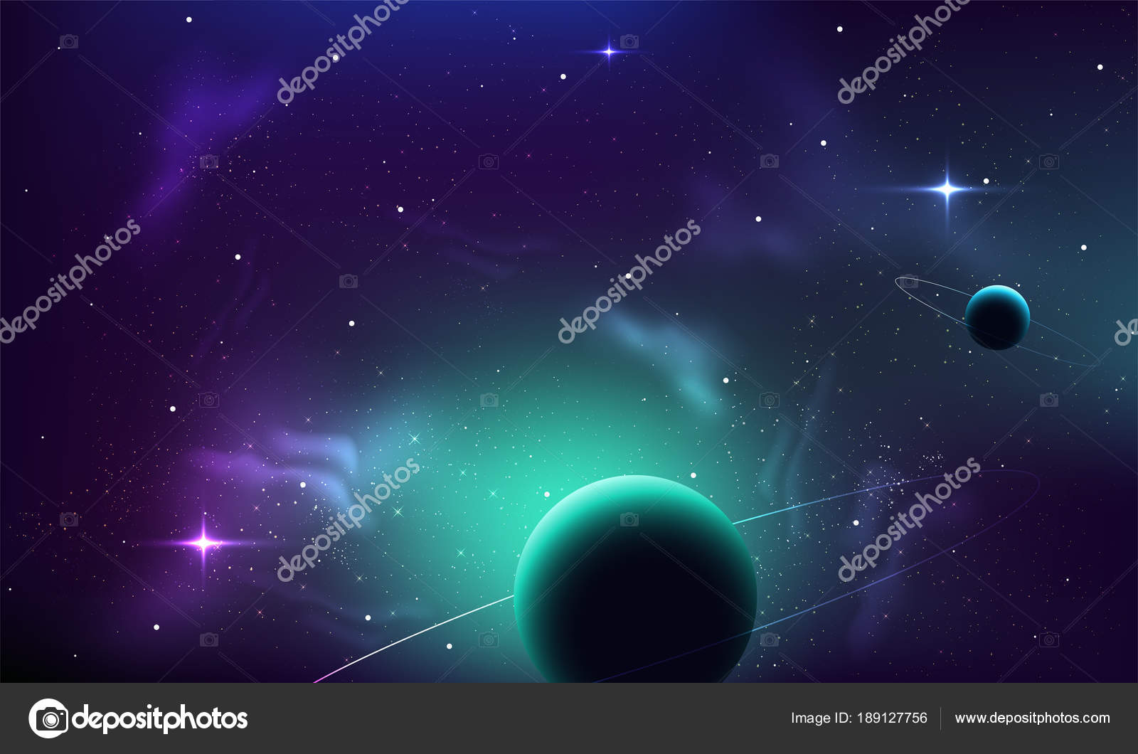 Cosmic galaxy background with nebula, stardust and bright shinin Stock ...
