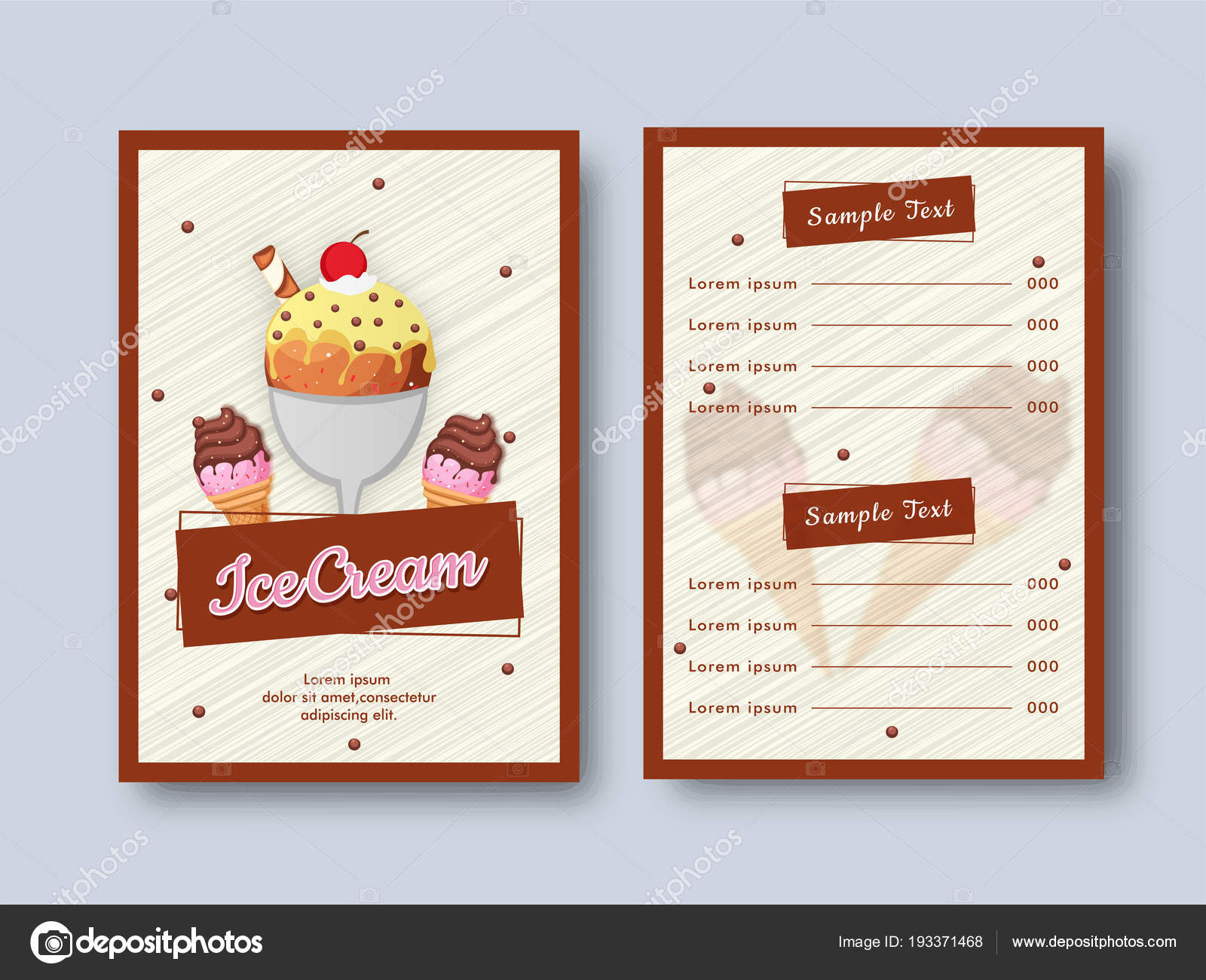 Creative Restaurant Menu Card design with front and back page view ...