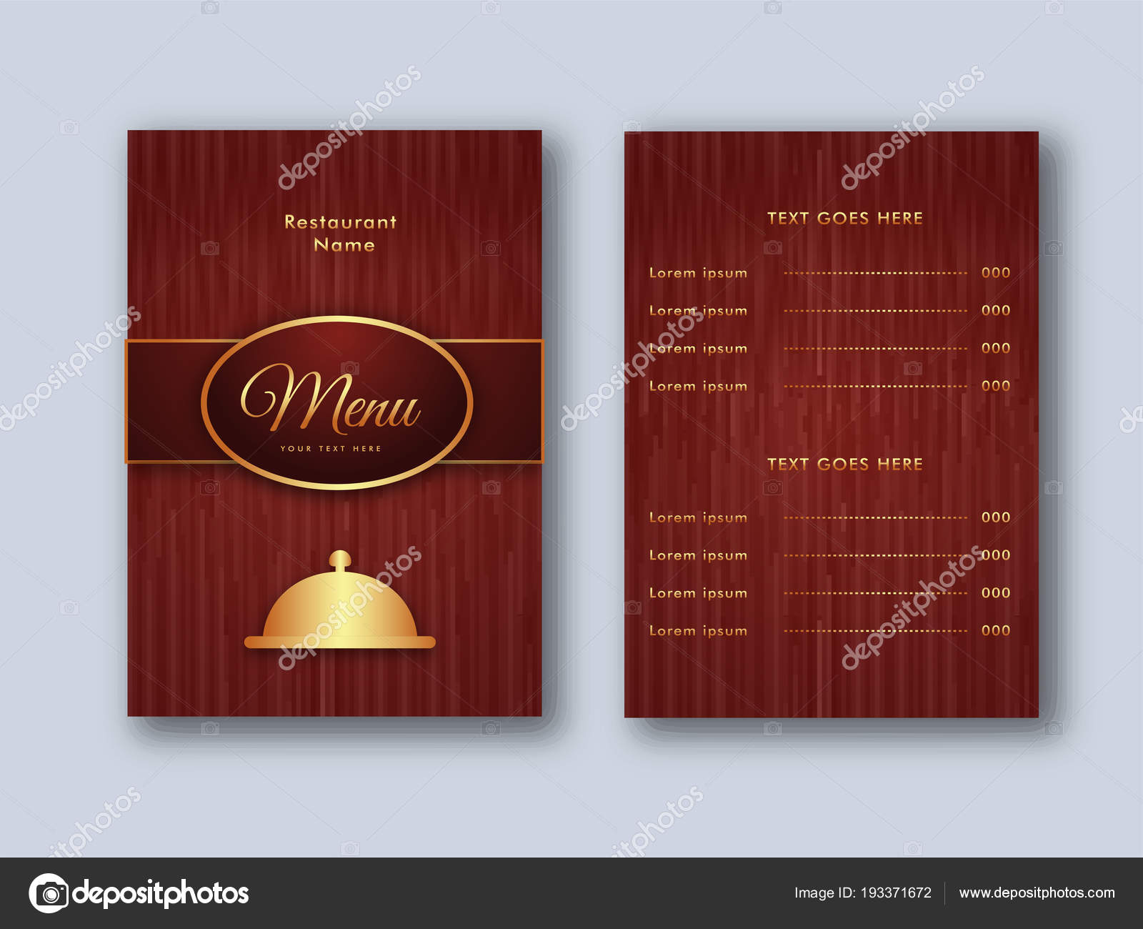Creative Restaurant Menu Card design. Stock Vector by ©alliesinteract ...