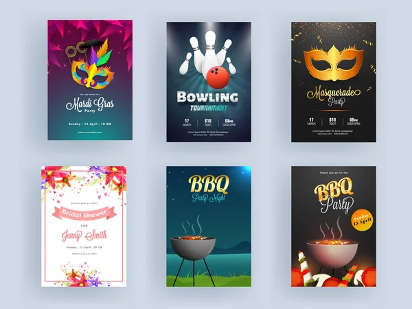 Brud natt shower inbjudan Vector Art Stock Images | Depositphotos