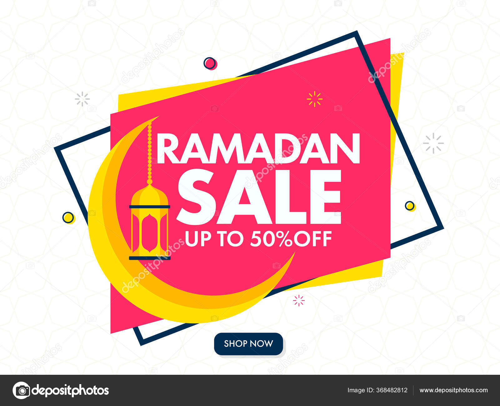 Mes Sagrado Islámico Ramdan Venta Banner Diseño Con Luna Creciente ...