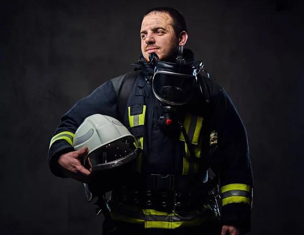 Studio portrait of firefighter Stock Photo by ©fxquadro 168283232
