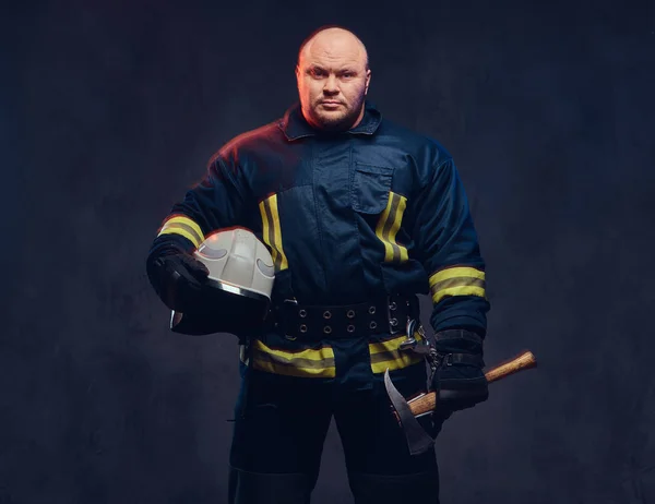 Overweight Fireman