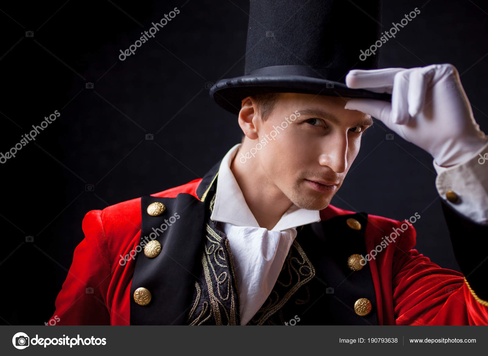 Showman. Young male entertainer, presenter or actor on stage. The guy ...