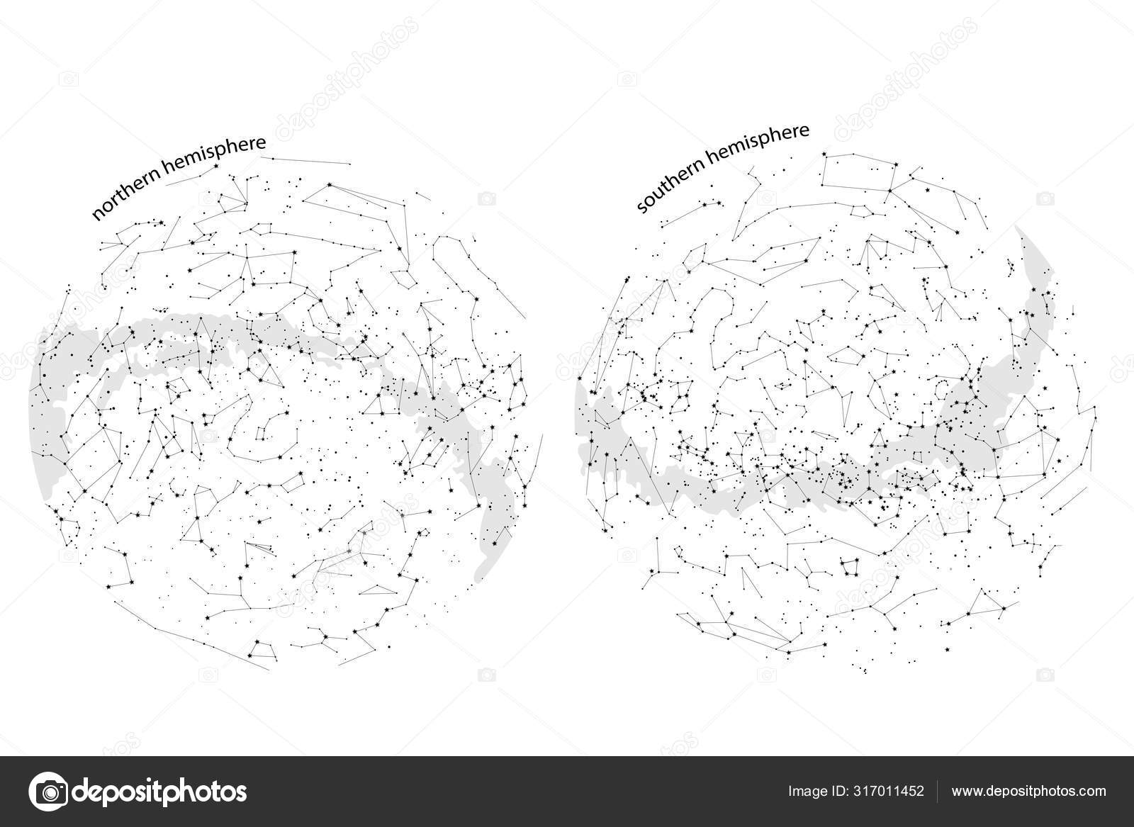 Southern Hemisphere Star Map