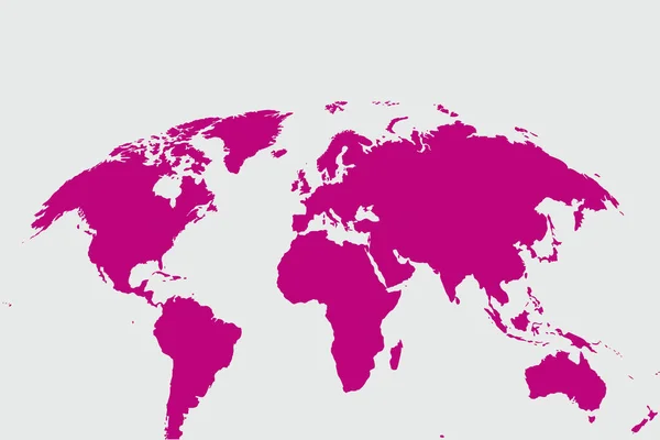 Pink world map | Pink World map with countries — Stock Vector ...