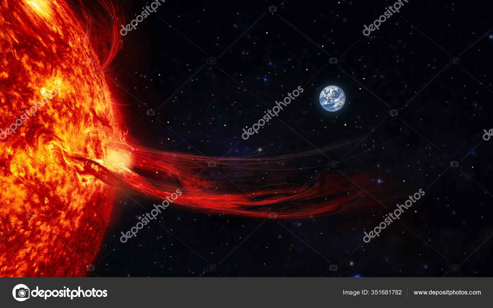 Solar Prominence Solar Flare And Magnetic Storms Influence Of The
