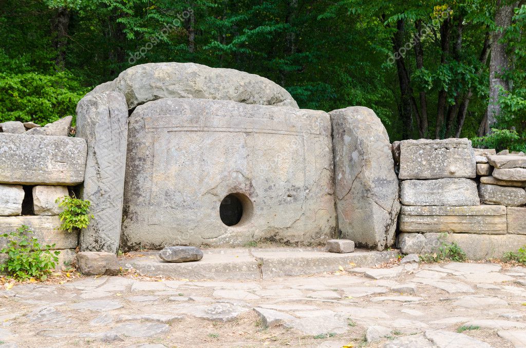 Dolmen in the Zhane river valley, Russia Stock Photo by ©oknebulog ...