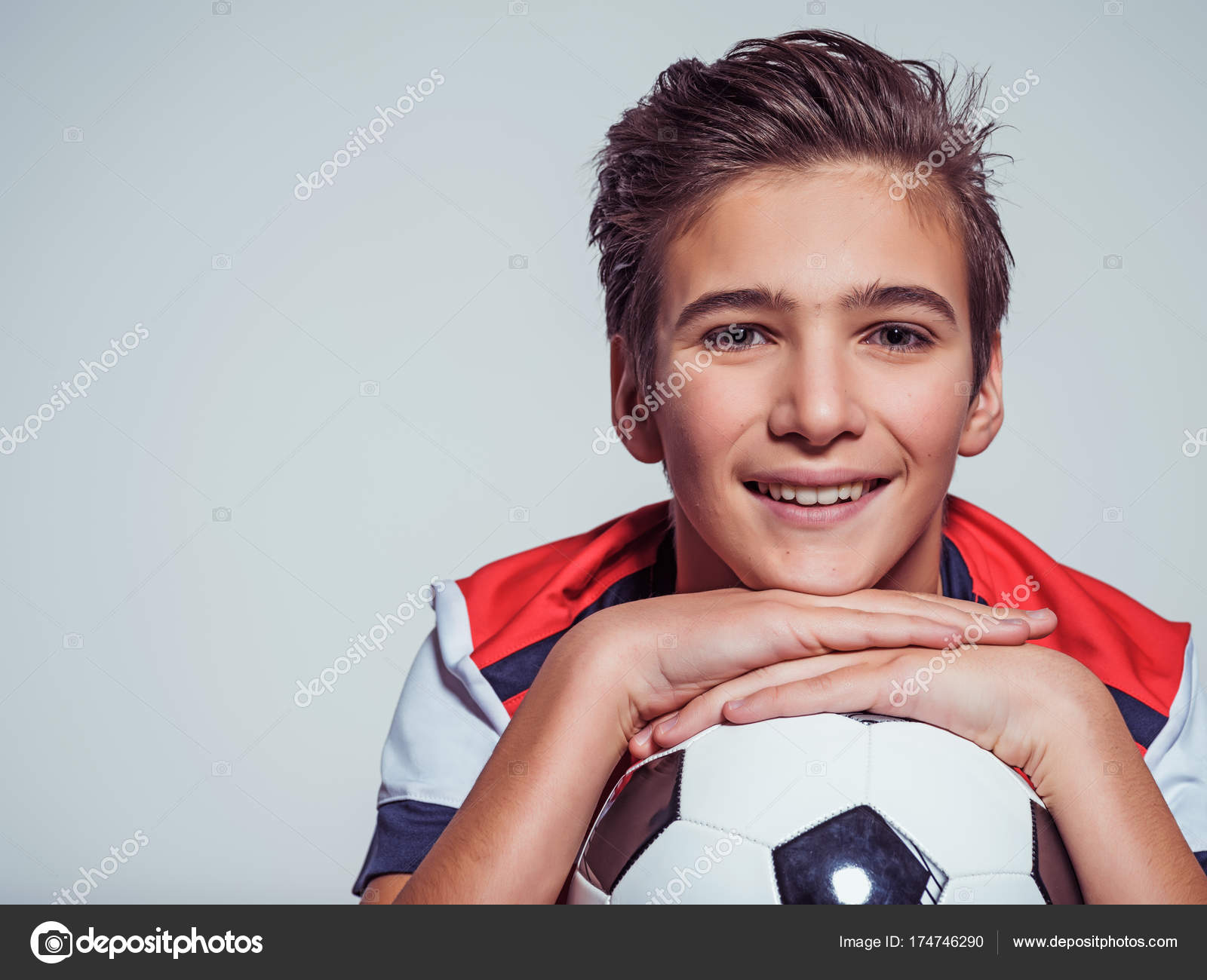 Boy holding soccer ball Stock Photo by ©valuavitaly 174746290 Boy holding soccer ball Stock Photo by ©valuavitaly 174746290