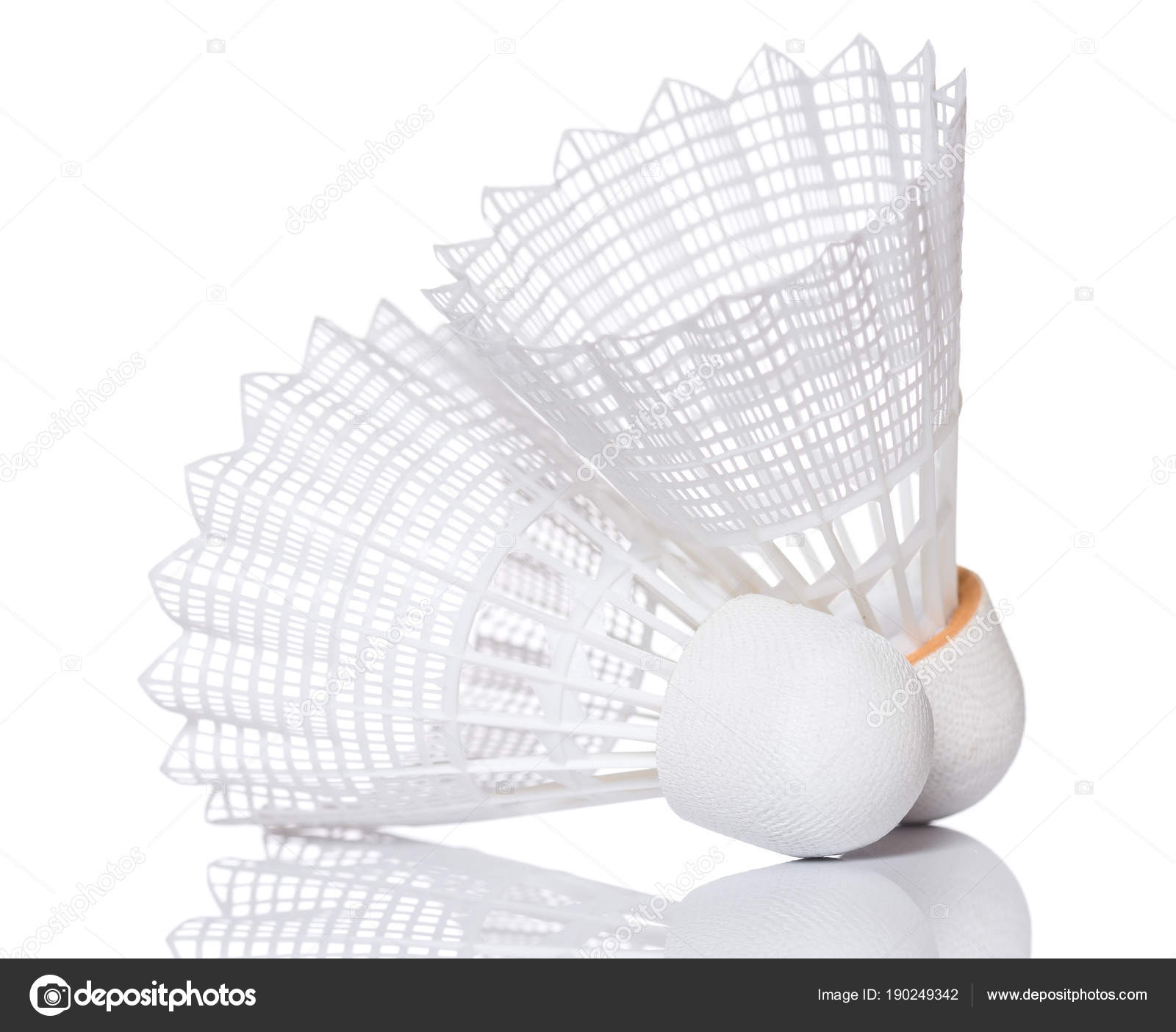White shuttlecock for badminton Stock Photo by ©DenisNata 190249342