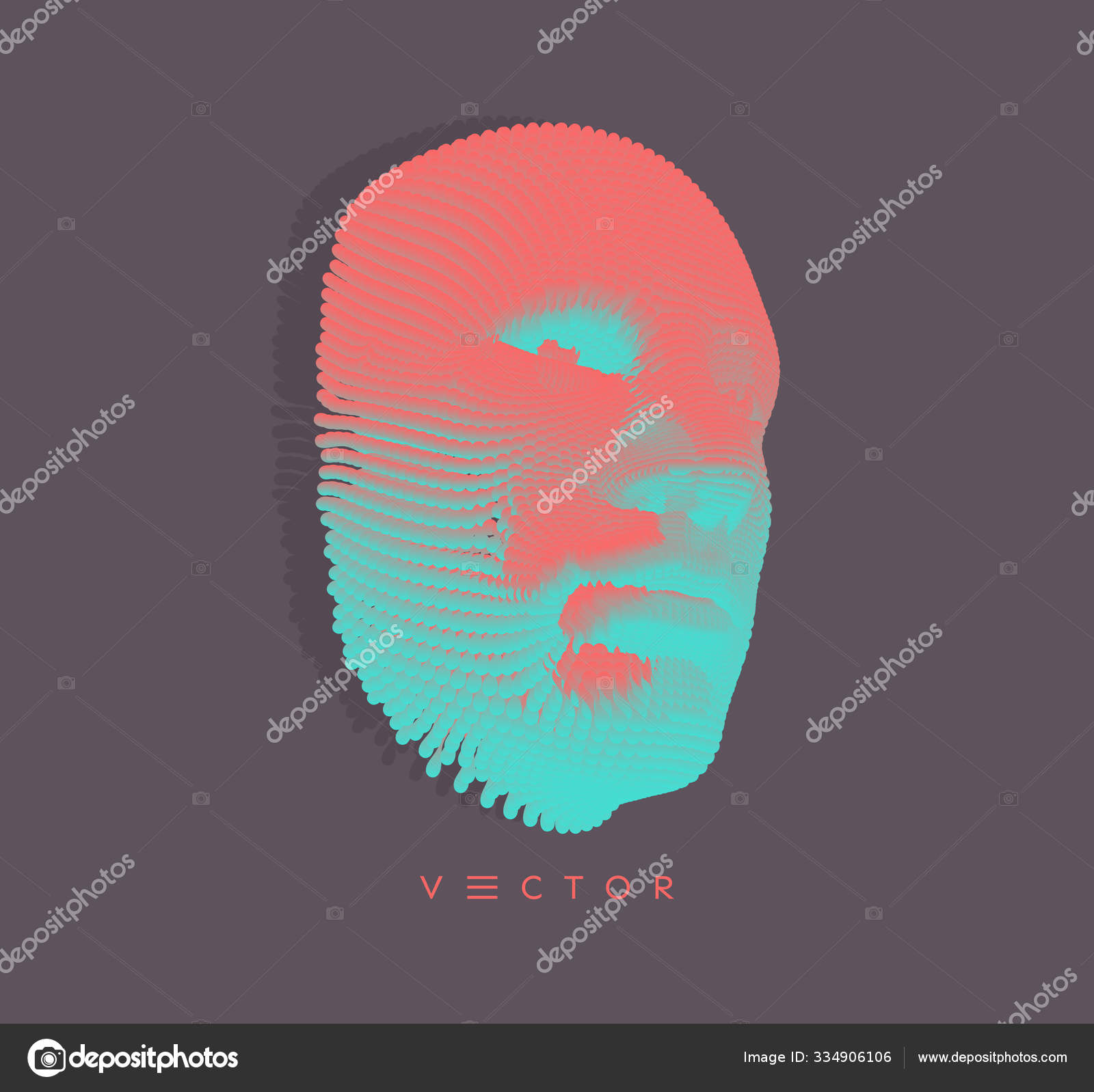 The mask. Artificial intelligence. Anonymous social masking. Face ...