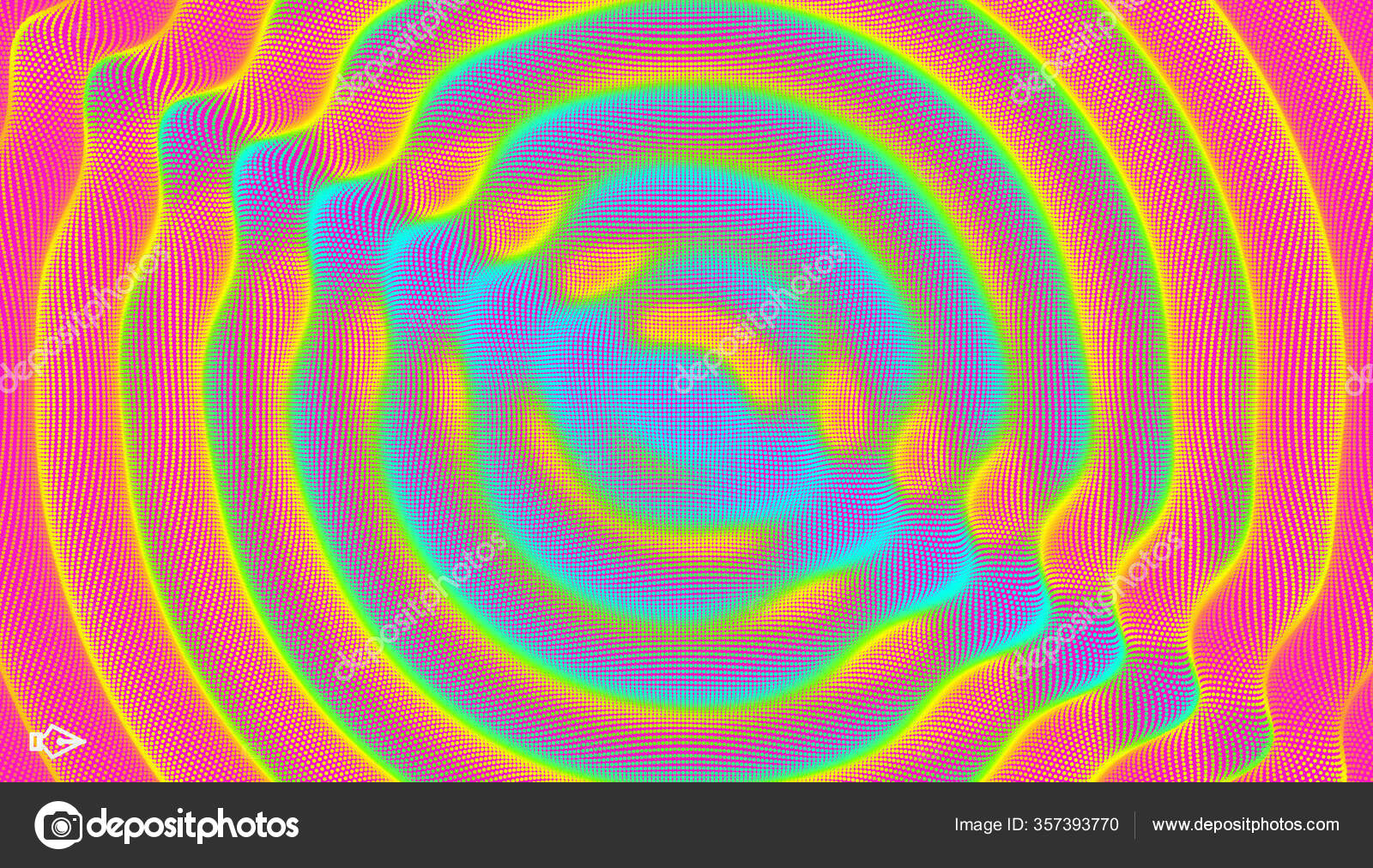 Wavy Background Ripple Effect Vector Illustration Particle Grid Surface ...