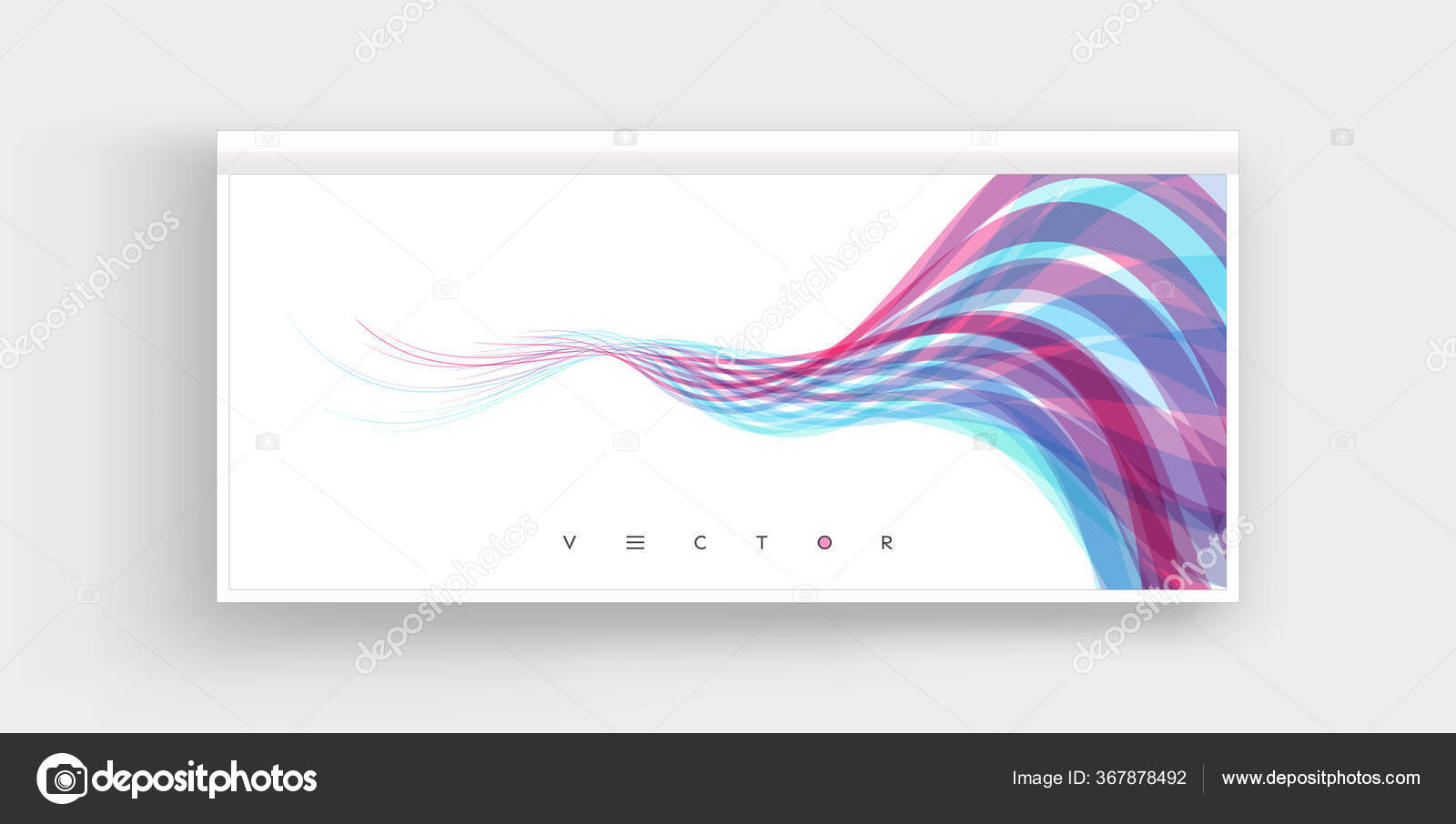 Cover Design Template Curved Lines Perspective Effect Optical Fiber ...