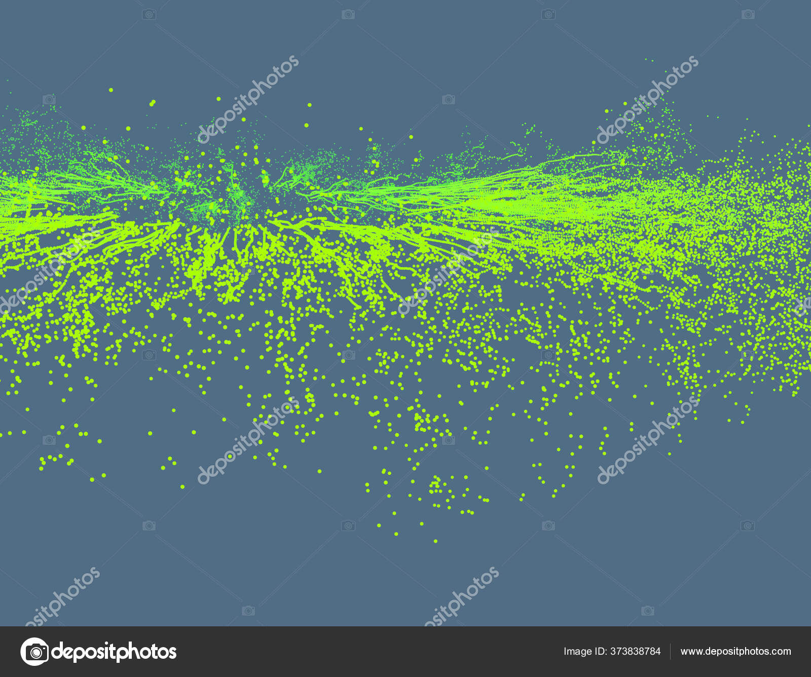 Point Explode Array Dynamic Emitted Particles Technology Style Abstract ...