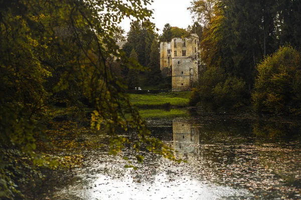 Beautiful Castle Useldange North Luxembourg Stock Photo by ...