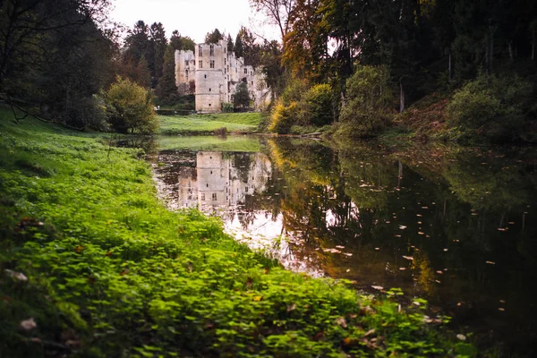 Beautiful Castle Useldange North Luxembourg Stock Photo by ...