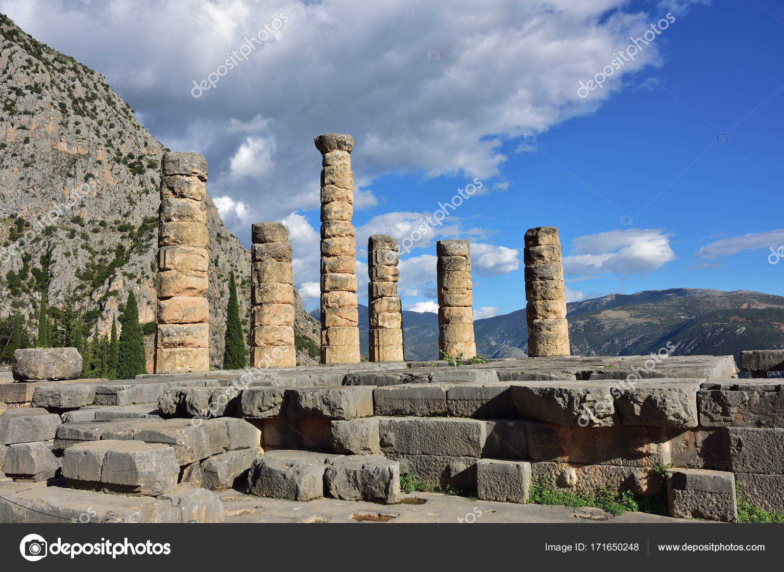 Apollo Temple in Delphi, Greece Stock Photo by ©znm666 171650248