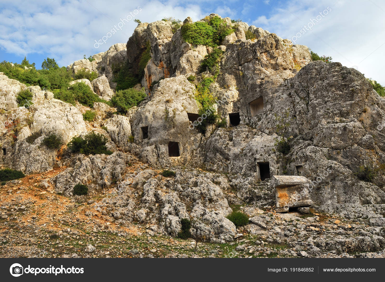 Tumbas romanas antiguas, Turquía: fotografía de stock © znm666 ...