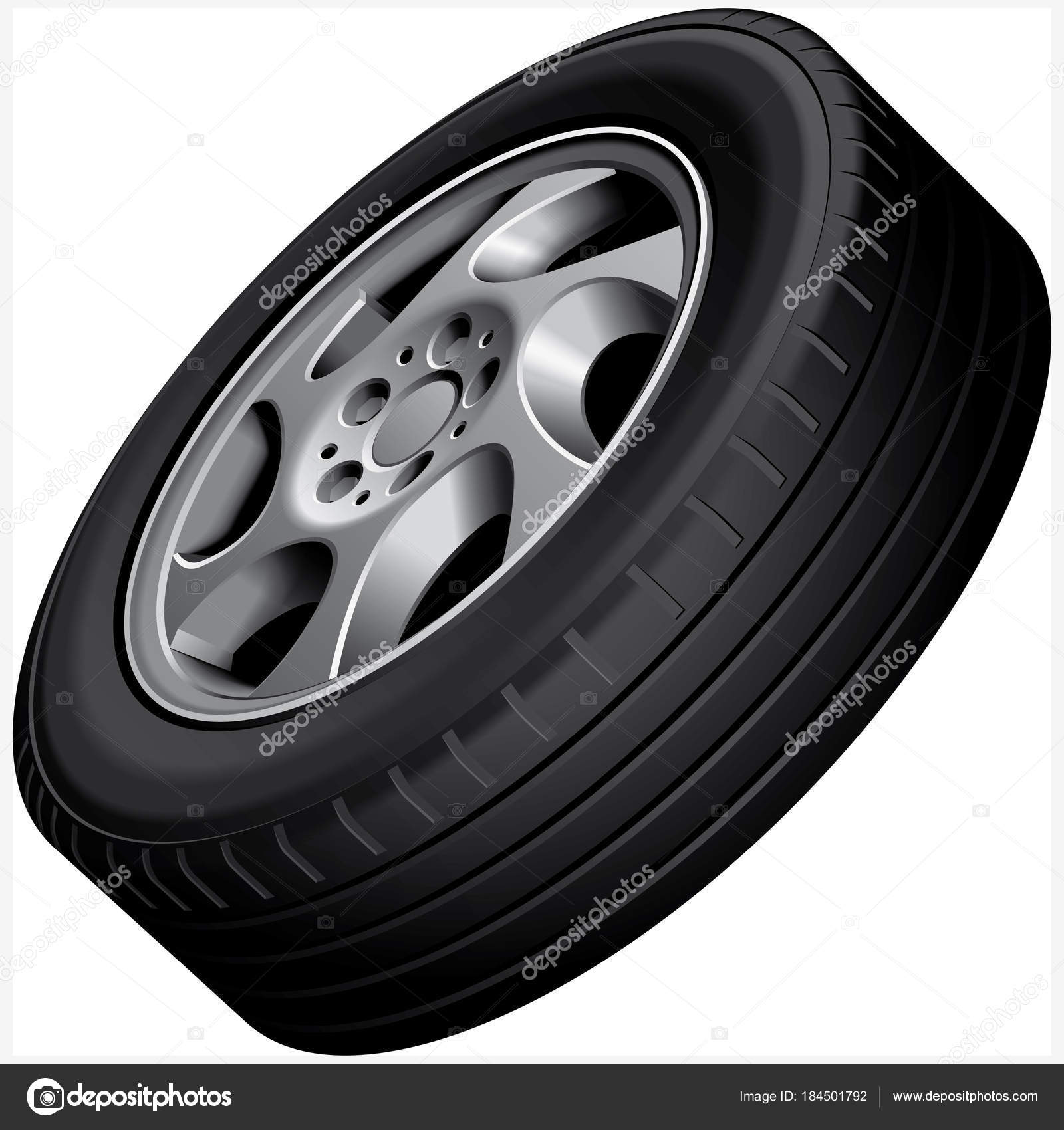 Alloy wheel illustration Stock Vector by ©bussja 184501792