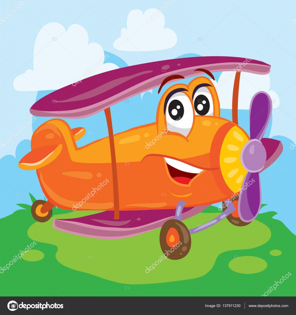 Dibujos animados coloridos aviones Vector de stock por ©Kopirin 137911230